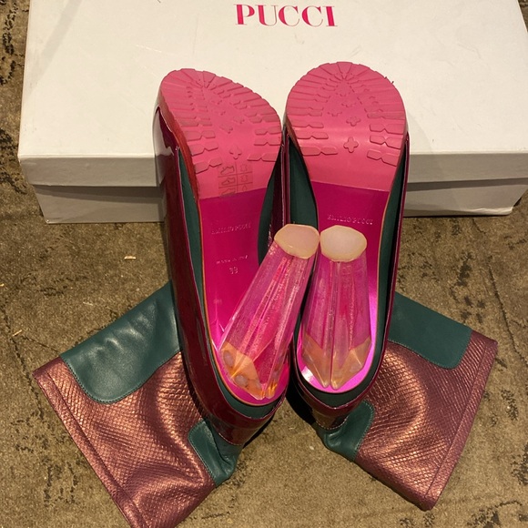 Emilio Pucci | Shoes | Emilio Pucci Made In Italy Stunning Leather ...
